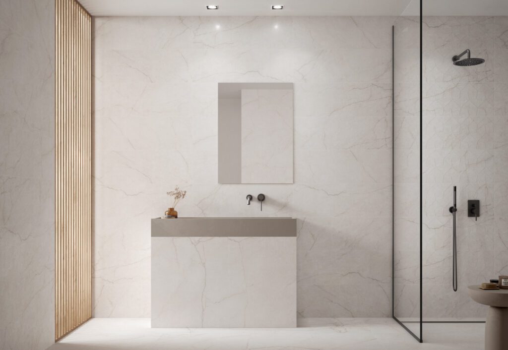 Class Bianco Porcelain Tile | Crema Marfil Inspired Design